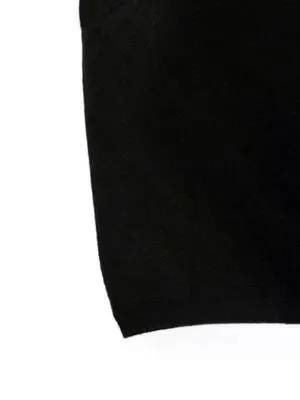 SEMICOUTURE Crew-neck Knitted Vest - Black