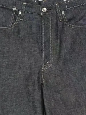 KURO Contrast-stitch Denim Shorts