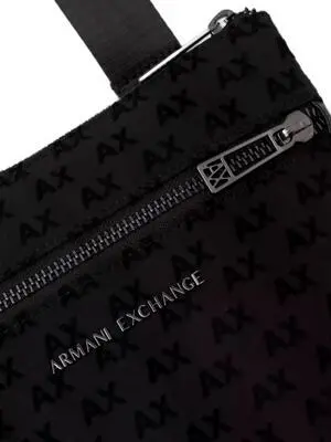 Armani Exchange Logo-pattern Messenger Bag