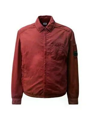 C.P. COMPANY Chrome-r Lens Padded Button Overshirt - Red