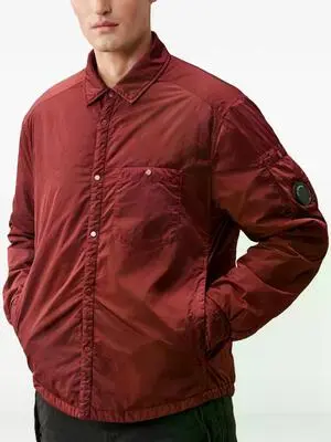 C.P. COMPANY Chrome-r Lens Padded Button Overshirt - Red