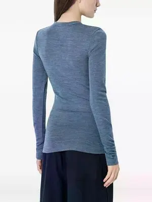 RÓHE Fine-knit Ribbed T-shirt