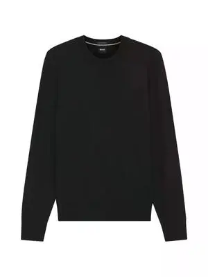 BOSS Merino-wool Sweater With Logo Embroidery