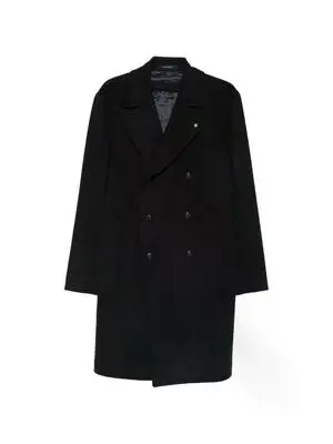 Tagliatore Arden Double-breasted Wool Coat - Black