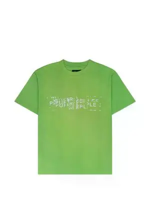 PURPLE BRAND Textured Glitch T-shirt
