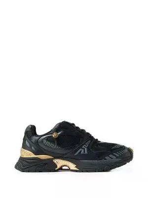 Versace Icaro Leather Sneakers - Black