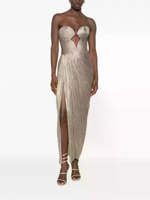 MARIA LUCIA HOHAN Cut-out Lace-up Maxi Dress