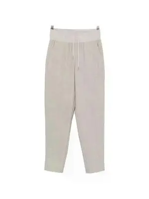 PANICALE Drawstring Tapered Trousers - Grey