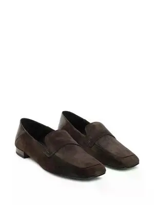 Giorgio Armani Leather Loafers - Brown