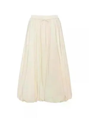 Max Mara Long Water-repellent Canvas Skirt - Neutrals