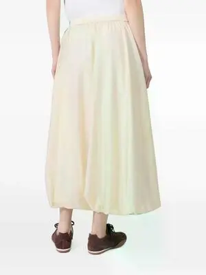 Max Mara Long Water-repellent Canvas Skirt - Neutrals