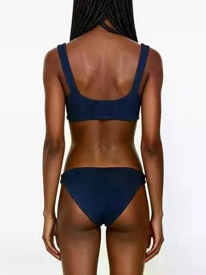 Hunza G Julia Ring-detail Crinkled Bikini