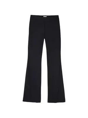 Closed Split-hem Flared Trousers