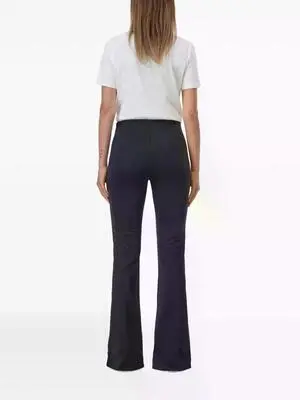Closed Split-hem Flared Trousers