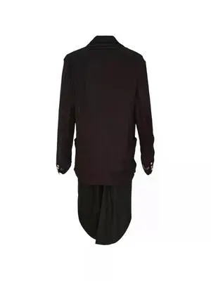 Comme Des Garçons Tailored Longline Pointed-hem Blazer