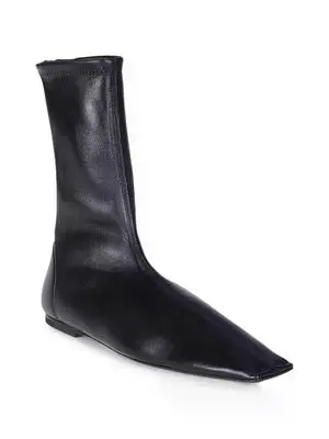 Khaite Marlene Leather Boots