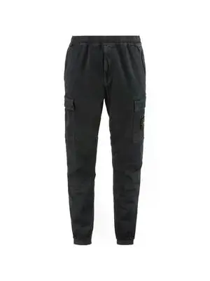 Stone Island Stretch Organic Broken-twill Cotton Cargo Pants - Black