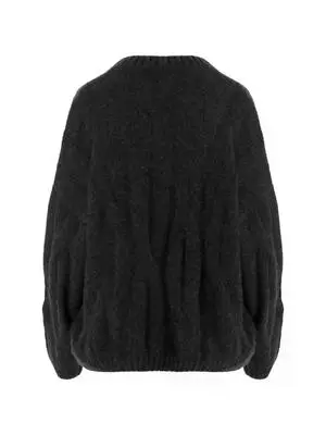 ALLUDE Ribbed-trim Crew-neck Sweater