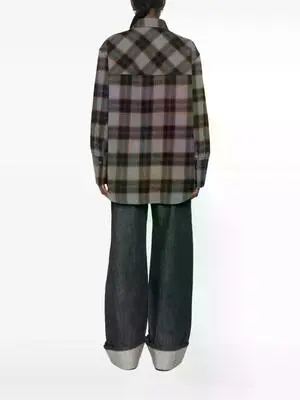 RÓHE Check-print Buttoned Shirt