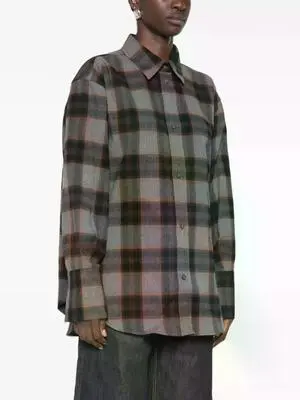RÓHE Check-print Buttoned Shirt