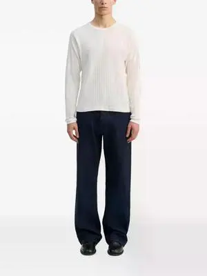 ANOTHER ASPECT Another T-shirt 4.0 Ribbed-knit Raglan-sleeve