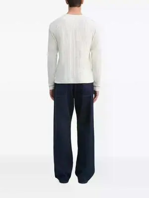 ANOTHER ASPECT Another T-shirt 4.0 Ribbed-knit Raglan-sleeve