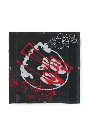 Y3 Chito Graphic Scarf L - Black