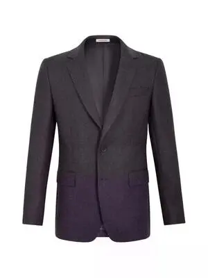 FURSAC Notched-lapels Single-breasted Suit Jacket - Grey