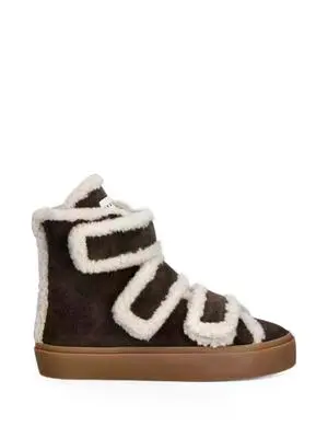 Inuikii Shearling-trim Touch-strap Sneakers