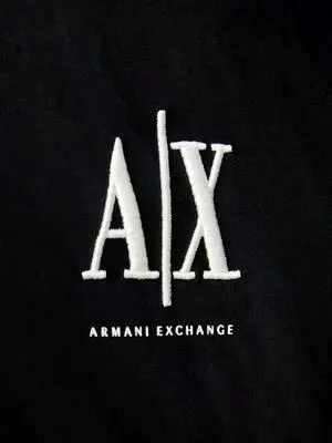 Armani Exchange Logo-embroidered Long-sleeve T-shirt