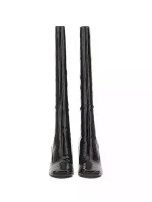 TWENTY FOURHAITCH Veoma Crocodile-effect Square-toe Boots