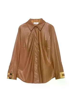 Elisabetta Franchi Logo-plaque Long-sleeve Shirt