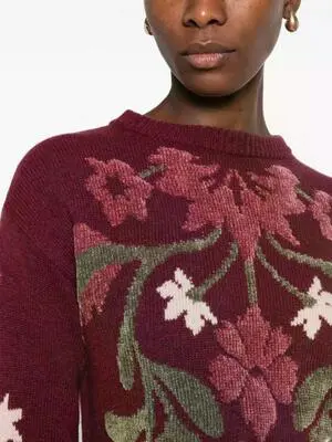 I BLUES Floral-intarsia Sweater