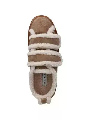 Inuikii Shearling-trim Touch-strap Sneakers