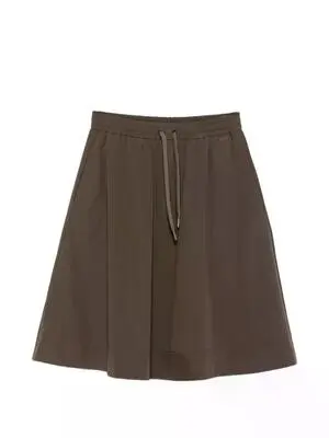 Herno Drawstring A-line Midi Skirt