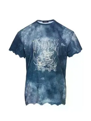 We11Done Trompe L'oeil Distressed Graphic-print T-shirt