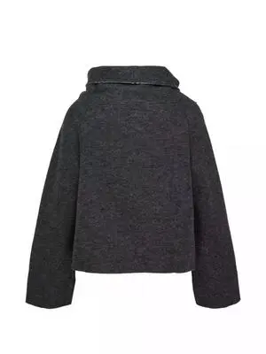 Y’s Asymmetric-front High-neck Jacket