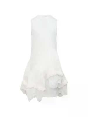 Comme Des Garçons Sheer Layered Ruffle Mini Dress