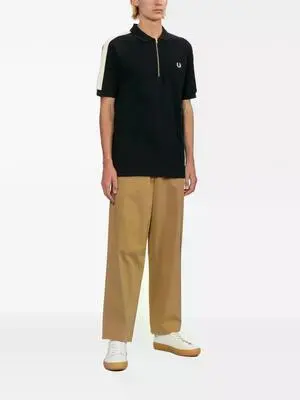 Fred Perry Logo-embroidered Short Sleeve Polo Shirt - Blue