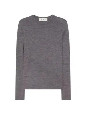 RÓHE Fine-knit Long-sleeved T-shirt