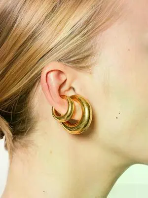 PANCONESI Chunky Hoop Earrings - Gold