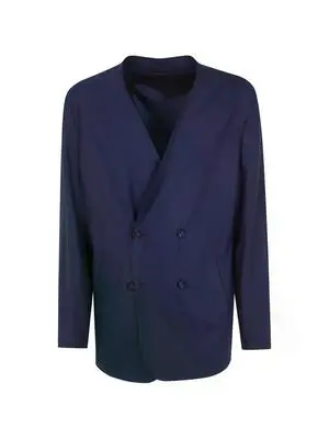 Emporio Armani Double-breasted Collarless Blazer