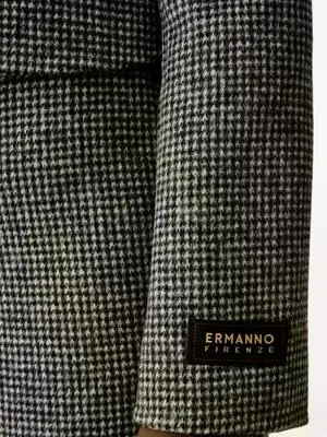 ERMANNO FIRENZE Houndstooth-pattern Cropped Jacket
