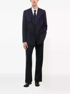 FURSAC Pinstriped Double-breasted Blazer