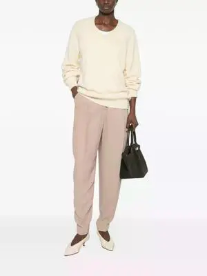 Fabiana Filippi Pleated Tapered Trousers - Neutrals