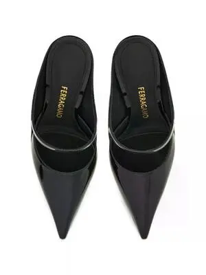 FERRAGAMO Graphic Wedge Mules