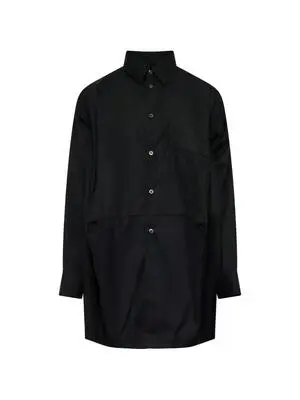 Comme Des Garçons Satin-finish Button-up Shirt