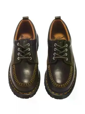 Dr. Martens Lowell Whipstitch-detail Moc Toe Shoes - Brown