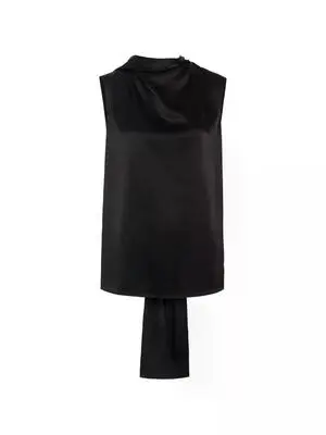 ROKSANDA Draped Sleeveless Top - Black