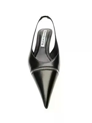 Alexander Wang Slashed Zip Slingback Pumps
